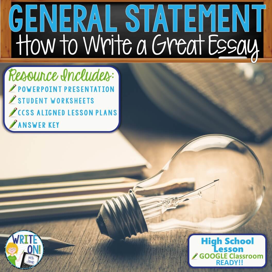 Introduction to Writing - High School - Write On!