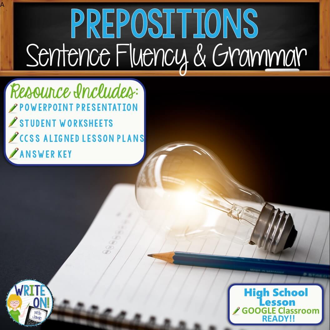 Sentence Fluency - High School - Write On!