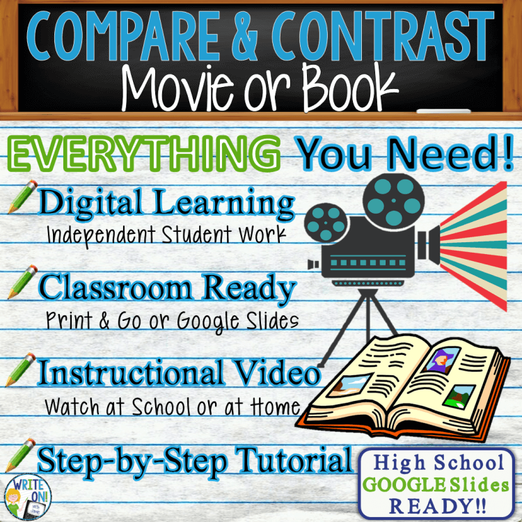 Compare and Contrast Prompts - High School - Write On!