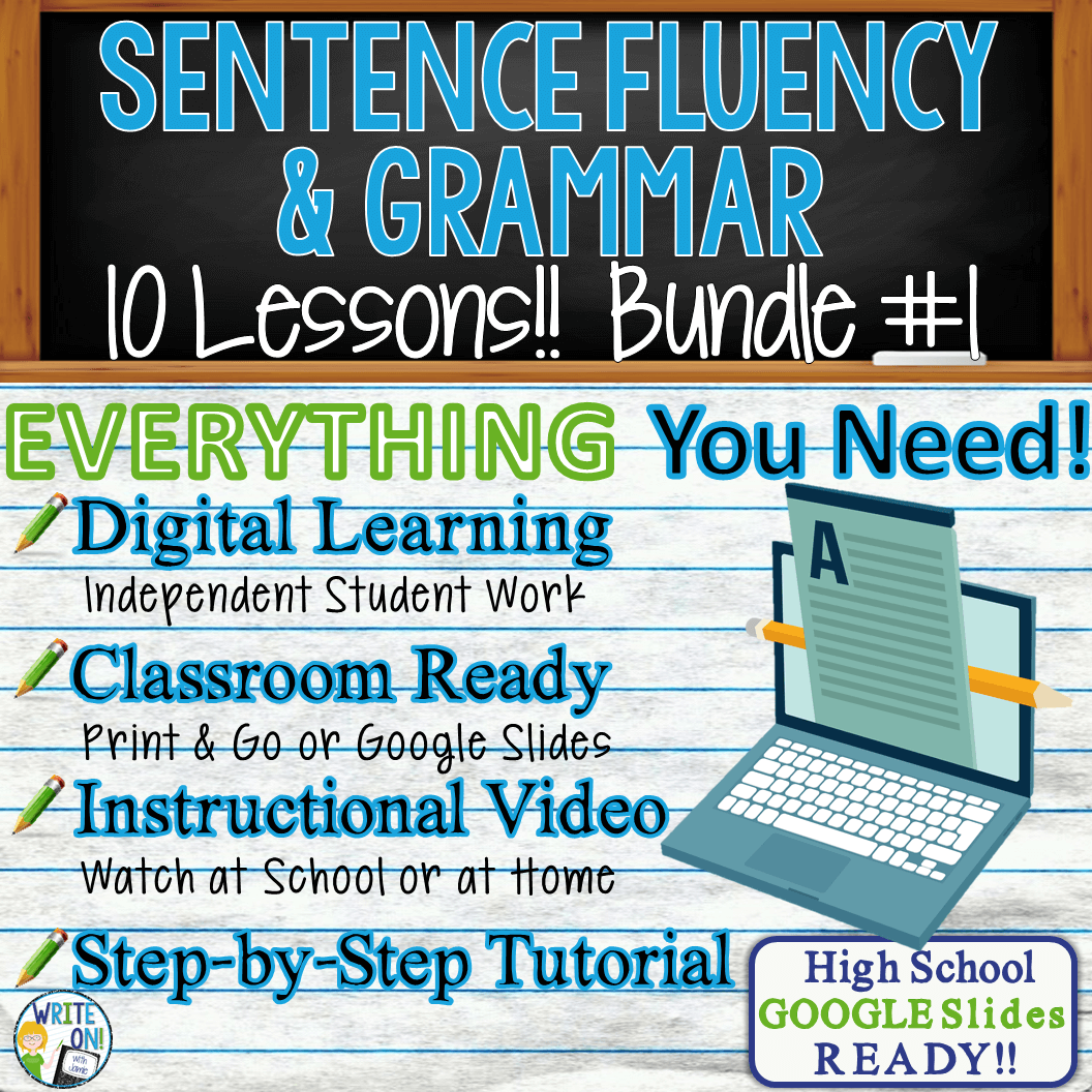Sentence Fluency - High School - Write On!