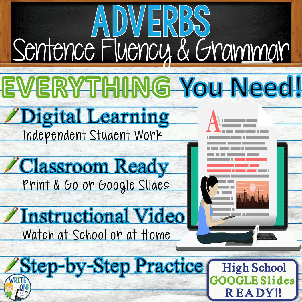 Sentence Fluency - High School - Write On!