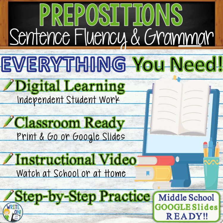 Sentence Fluency - Middle School - Write On!
